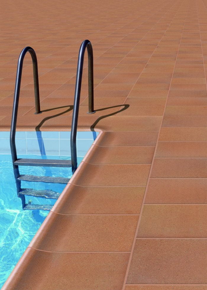 Pool edge Rustic stoneware KLINKER GRECO - McMaqueda.com