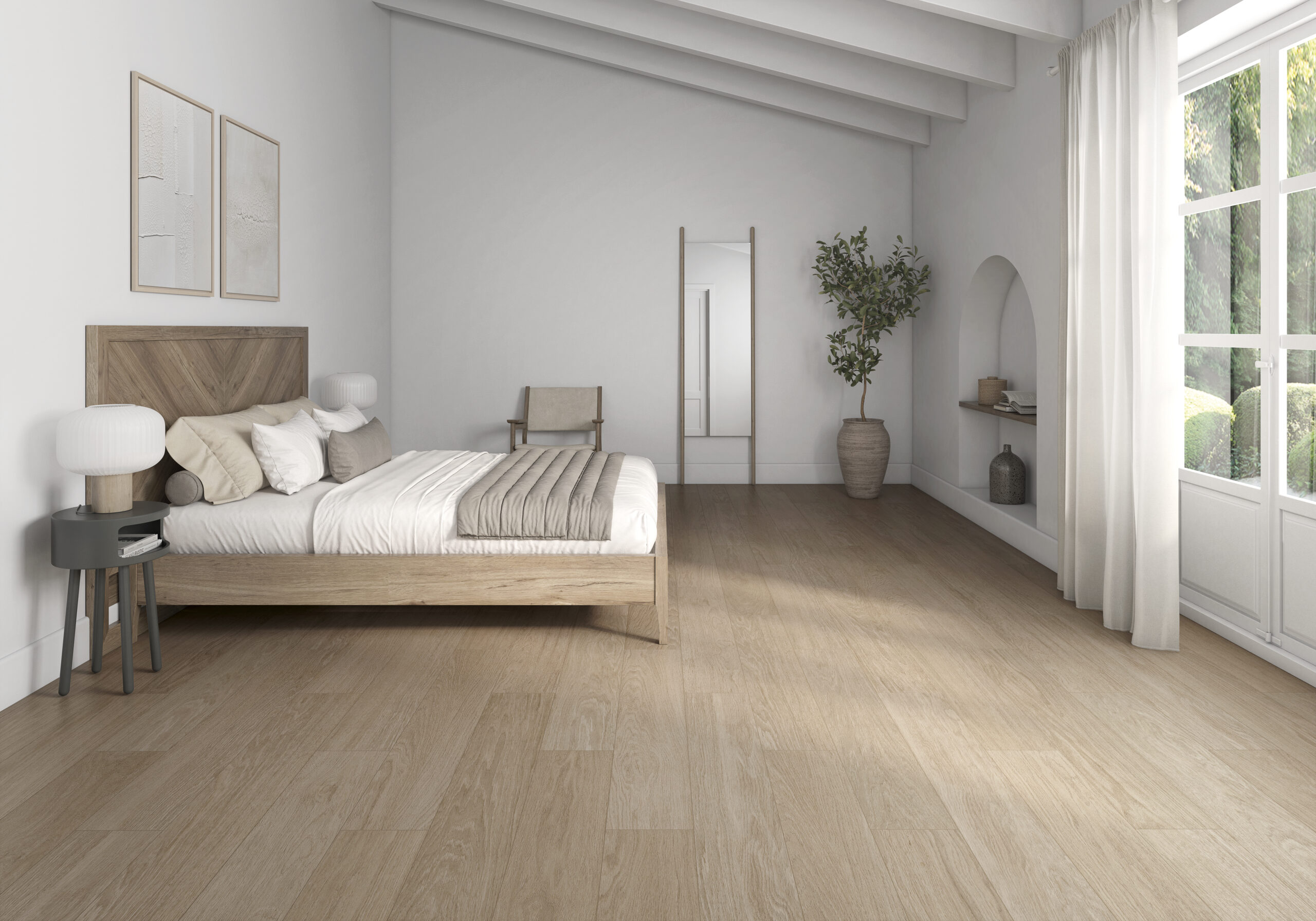 Pavimento porcelanico AZUVI rectificado BIRCH de 20x120 cm - McMaqueda.com